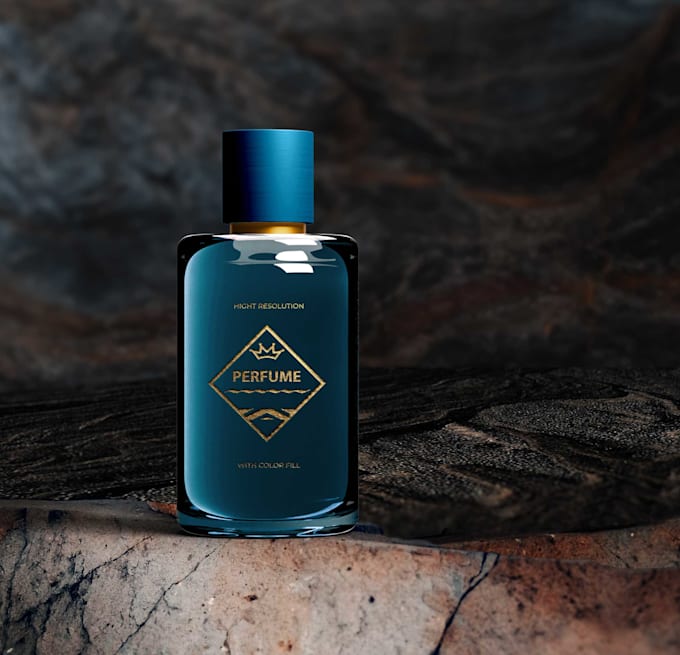 Design premium label for your perfume bottle and free mockup by ...