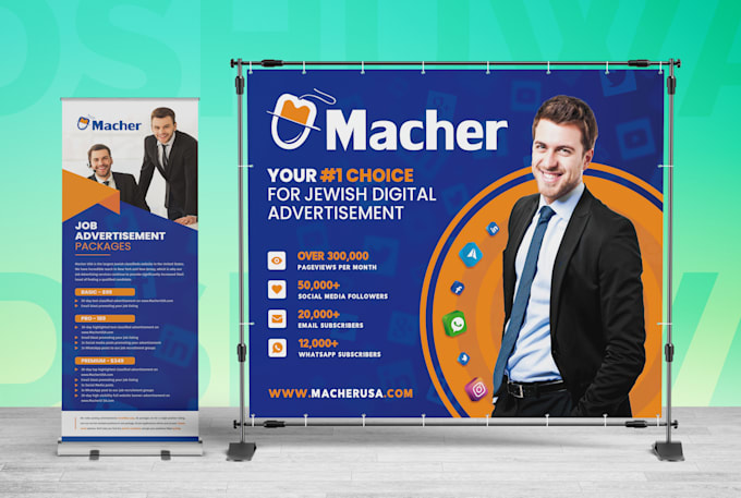 Design backdrop, pop up display, exhibition stand by Dshuwaib | Fiverr