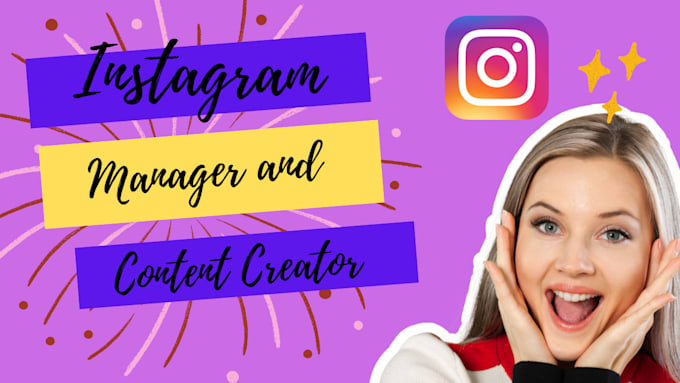 Be your instagram manager and content creator by Laiba_official | Fiverr