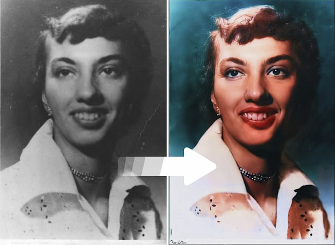Restore and colorize your old photos by Treyduling | Fiverr