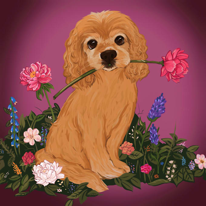 Draw a semi realistic portrait of your pet by Basementdoodles | Fiverr