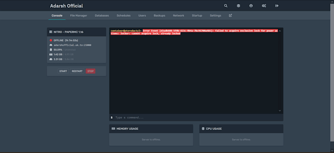 Create a server with pterodactyl panel by Xpgaming132 | Fiverr