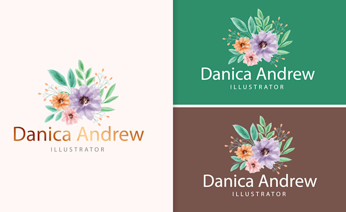 Design custom and elegant watercolor logo design by The_logoexpart | Fiverr