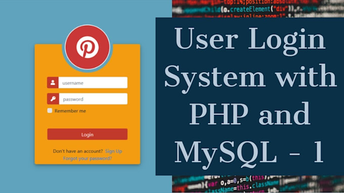 Create Login Registration And Forgot Password System In Php By M