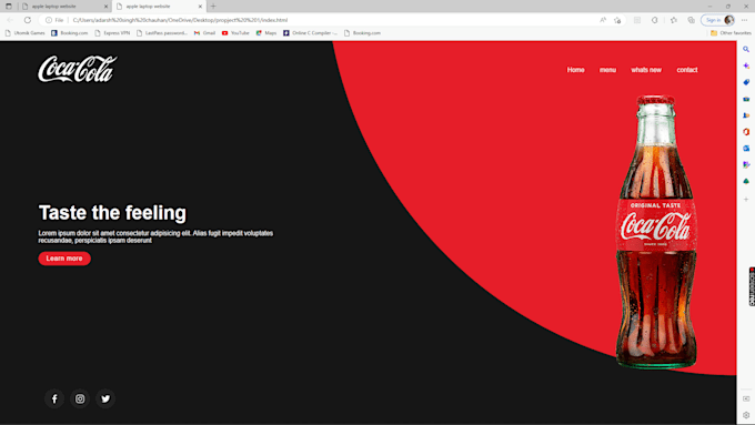 Create responsive websites in html css javascript by Adarshpratap350 ...