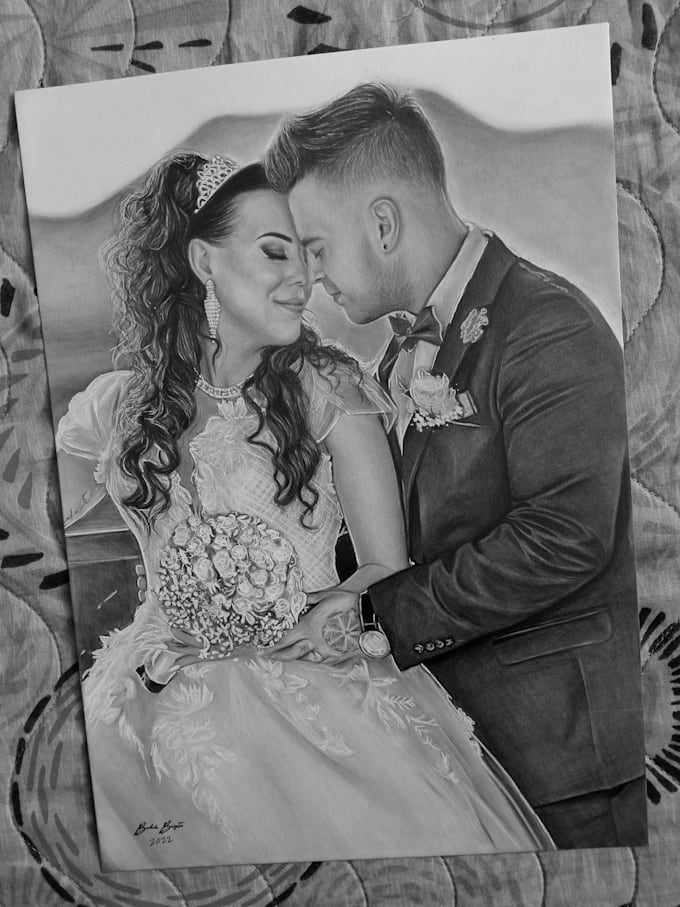 Draw a realistic detailed graphite portrait for you by Br1b0dnart96 ...