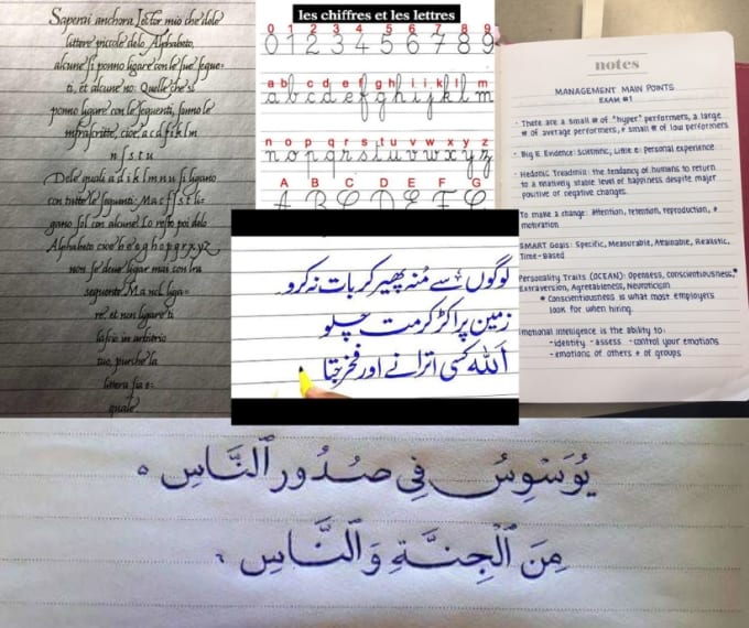 Write anything for you in my beautiful handwriting by Besthandwriter ...