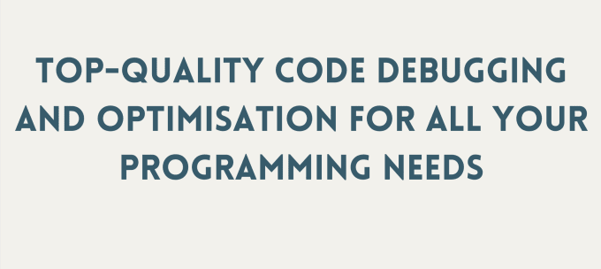 Debug your code and fix errors by Elsung | Fiverr Debug your code and fix errors by Elsung | Fiverr