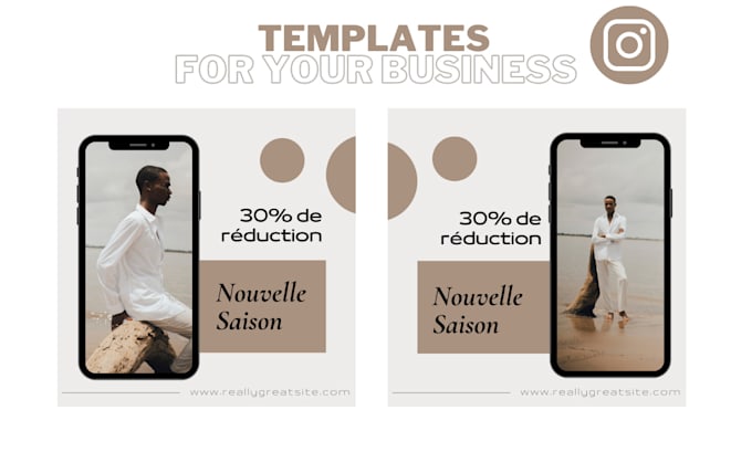 Create a professional instagram posts and story templates by Urantic ...