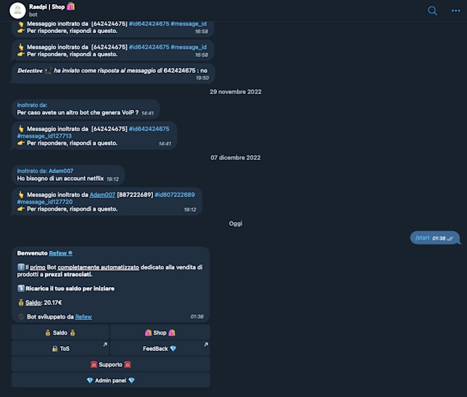 Whatever telegram bot that do you want by Refewdev | Fiverr