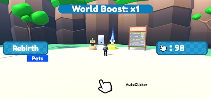 Give you a working clicker simulator by Pacplays_ | Fiverr