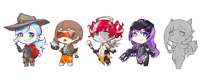 Draw unique chibi character that you like the most by Aldyimawan | Fiverr