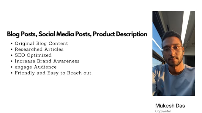 Create seo optimized engaging blog posts for your brand by Mdas16 | Fiverr Create seo optimized engaging blog posts for your brand by Mdas16 | Fiverr