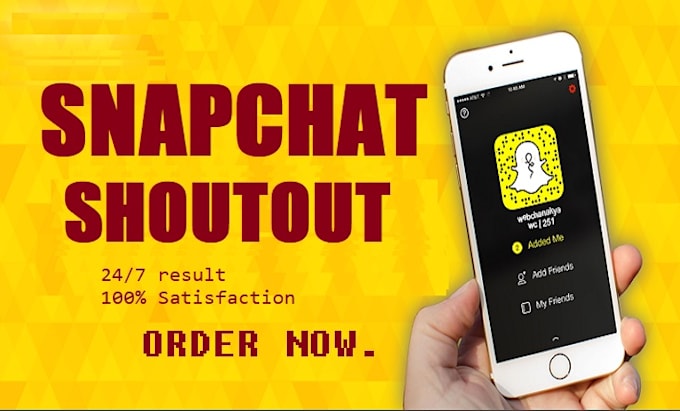 Do snapchat shoutout promotion to 1m active audience by Priscillagfd | Fiverr