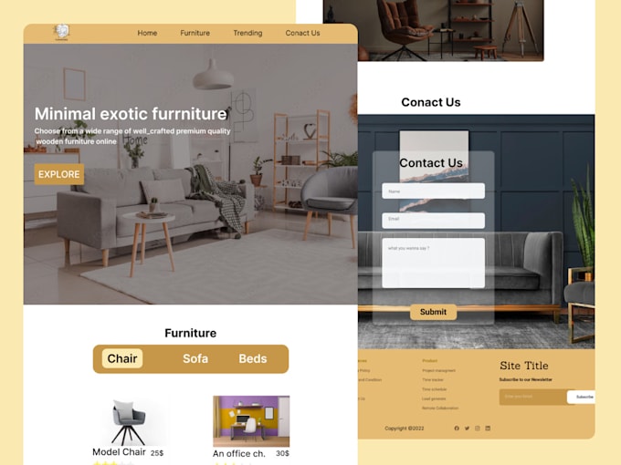 Create modern landing page design by Sajaeyad | Fiverr Create modern landing page design by Sajaeyad | Fiverr