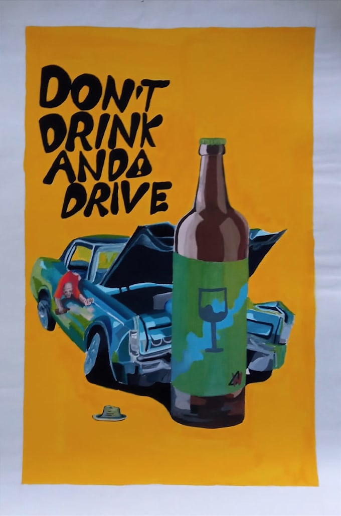 Draw poster design in digitally and hand painted by Riddhisagar | Fiverr