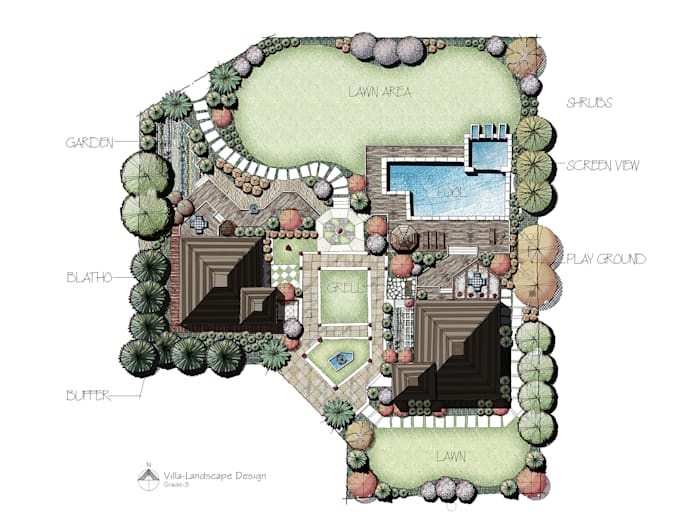 Design you villa landscape architecture for the garden by ...