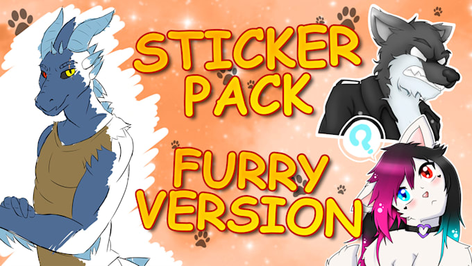 Create furry telegram stickers for you by Elyhikaru | Fiverr