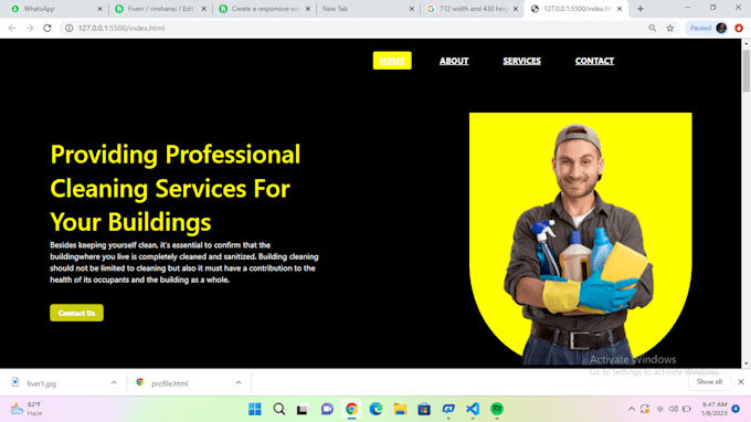 Awesome website using html and css by Rinshanai | Fiverr