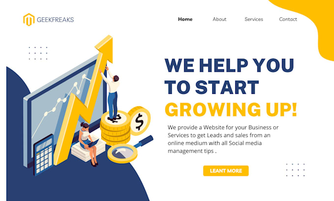 Develop professional looking custom web application with designs and ...