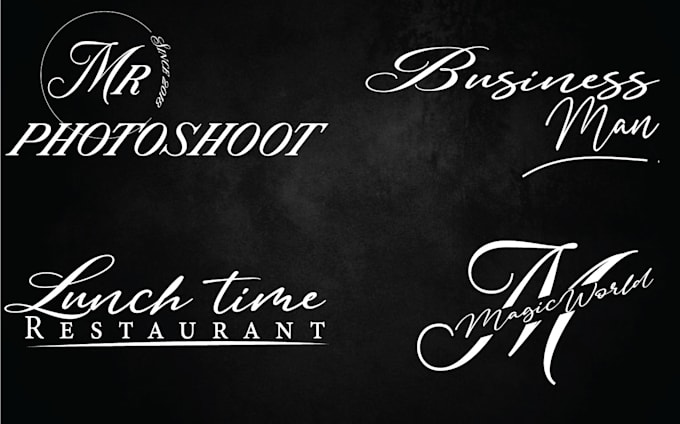 Design signature, cursive, handwriting logo by Harshraj724 | Fiverr