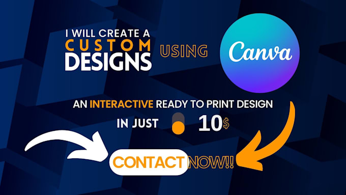 Design a custom poster for you on canva pro by Ebadkhan866 | Fiverr