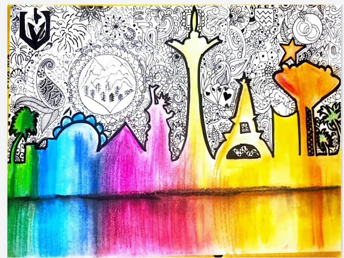 Create supremacy art everything for everyone lines shape and colours by ...