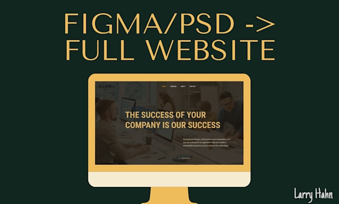 Convert psd or figma to html css javascript website by Larryhahn | Fiverr