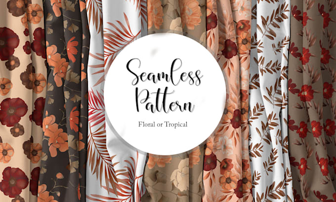 Design an aesthetic and elegant pattern for textiles by Daisymarroquin ...