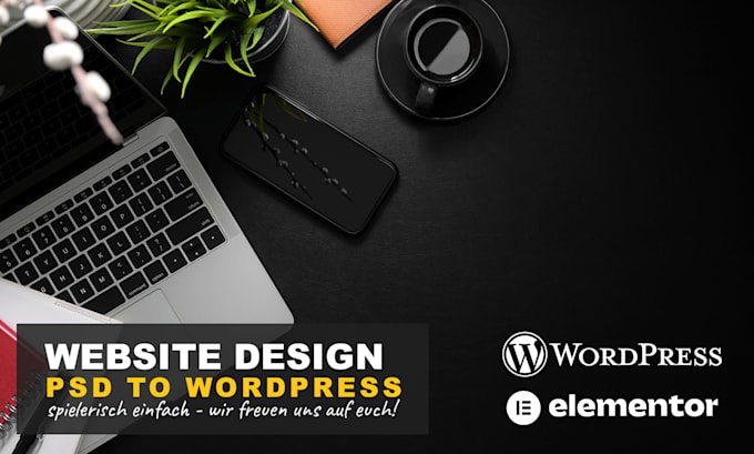 Convert psd to wordpress and use elementor pro for it by Montevonzot | Fiverr