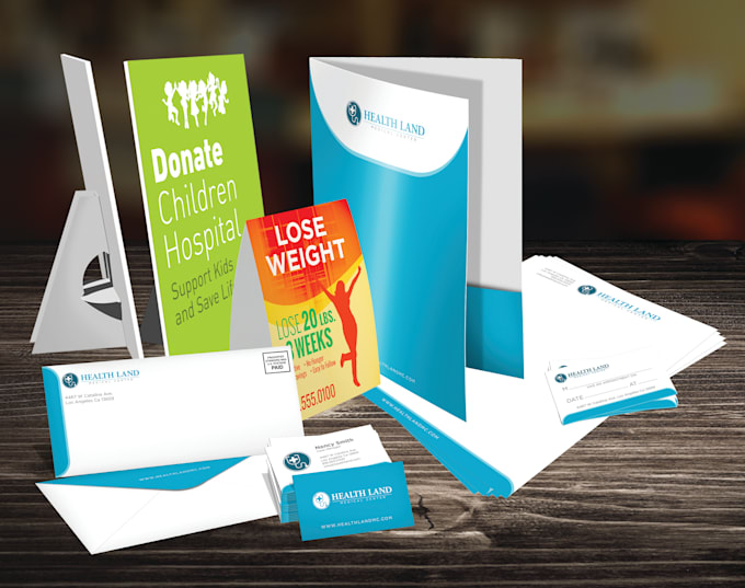 Create a design print package for business cards, letterheads ...