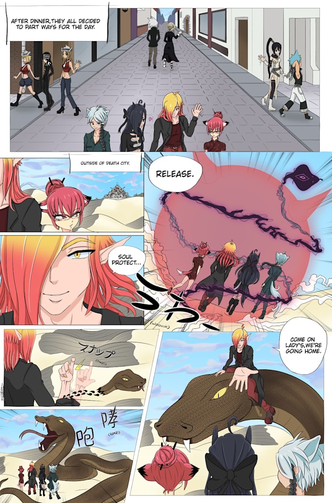 Create a comic page for your original story by Dragfall | Fiverr