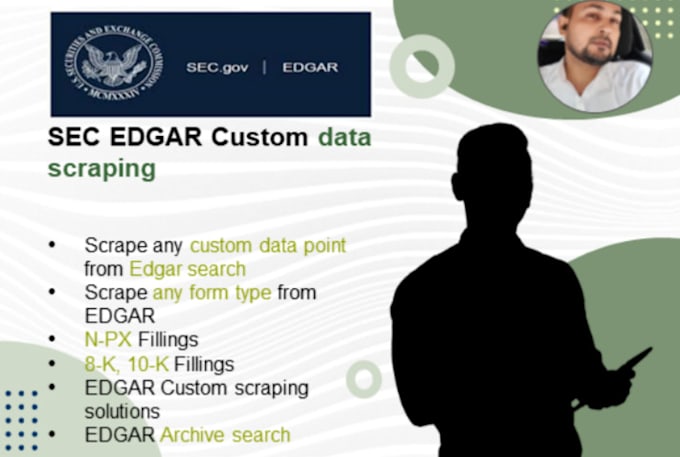 Scrape sec edgar fillings, yahoo finance, morningstar by Ashan_cr | Fiverr