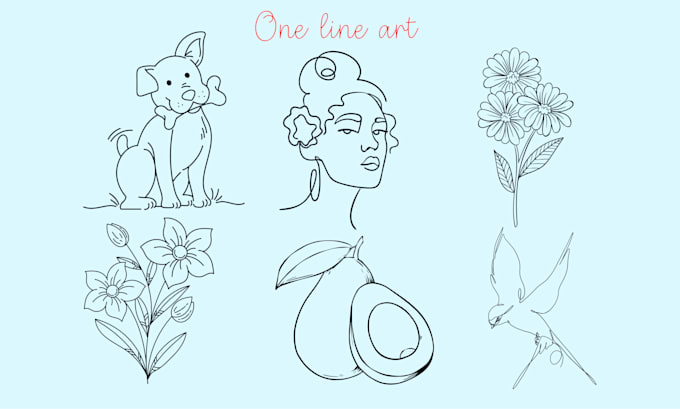 Draw elegant one line art illustration in one day by Azeemarts | Fiverr
