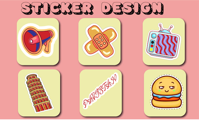 Create a sticker packs custom design by Rehana_mastery | Fiverr