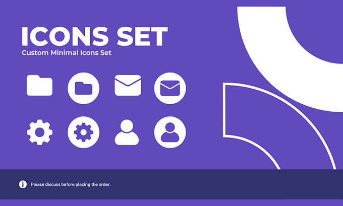 Design a custom minimal icon set by Faris_afra | Fiverr