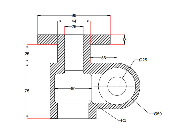 Draw 2d mechanical drawings and do 3d modeling in autocad by Tayyabmirza00 | Fiverr