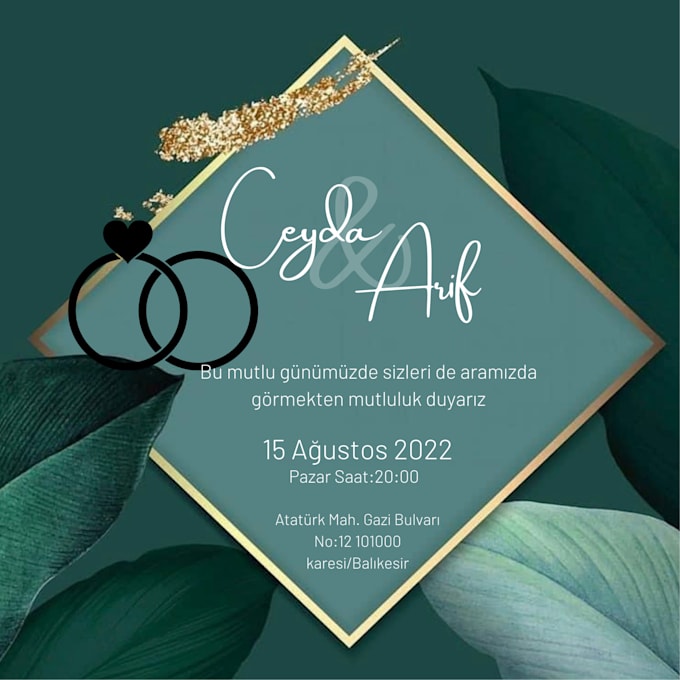 Do nice invitations for you by Roseseda | Fiverr