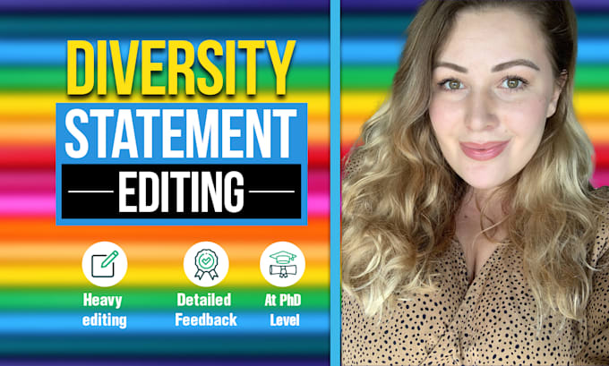 Heavily edit diversity statement personal history statement by ...