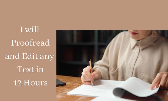 Proof read any english text for you within 12 hours up to 1000 words by ...