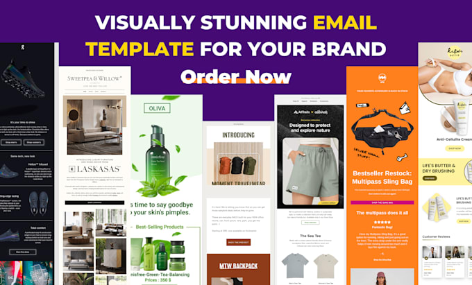 Design a visually stunning email template for your brand by Sheryit ...
