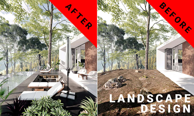 Provide lanscape design and photo realistic render service by North__studio | Fiverr