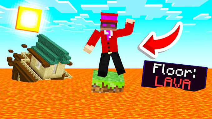 Make you 2d minecraft thumbnails by Menacement | Fiverr