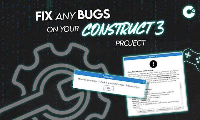 Fix bugs on your construct 3 project by Rodrigodruzian | Fiverr