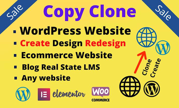 Duplicate copy clone website or design wordpress website by Wordpress_xprt1 | Fiverr
