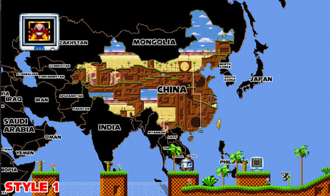 Create an unique sonic map animation by Map_lovers | Fiverr