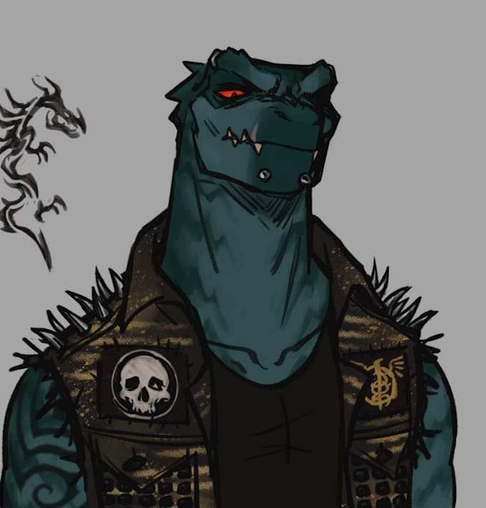 Draw your anthro character or fursona by Serpencide | Fiverr