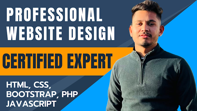 Built an html css bootstrap website and html landing page by Manibadhel ...