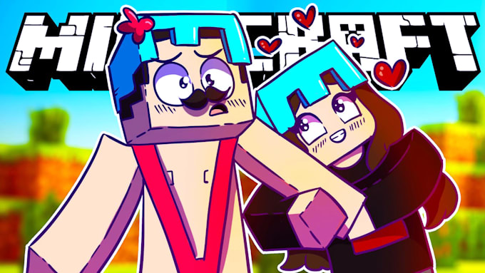 Draw minecraft thumbnail for you by Kar0_0 | Fiverr