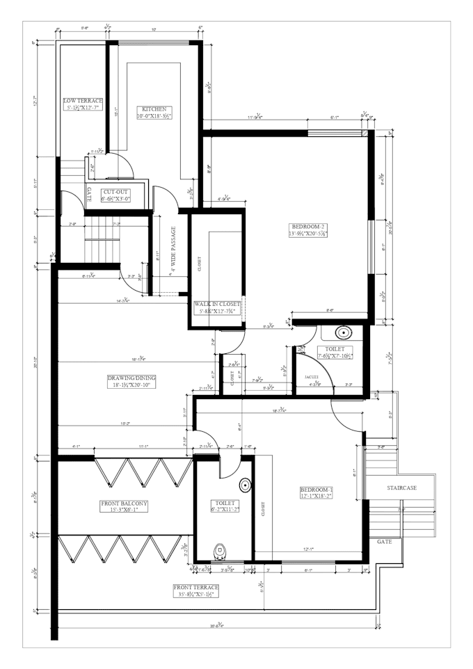 Convert hand sketch to 2d autocad drawings by Shivangianu | Fiverr